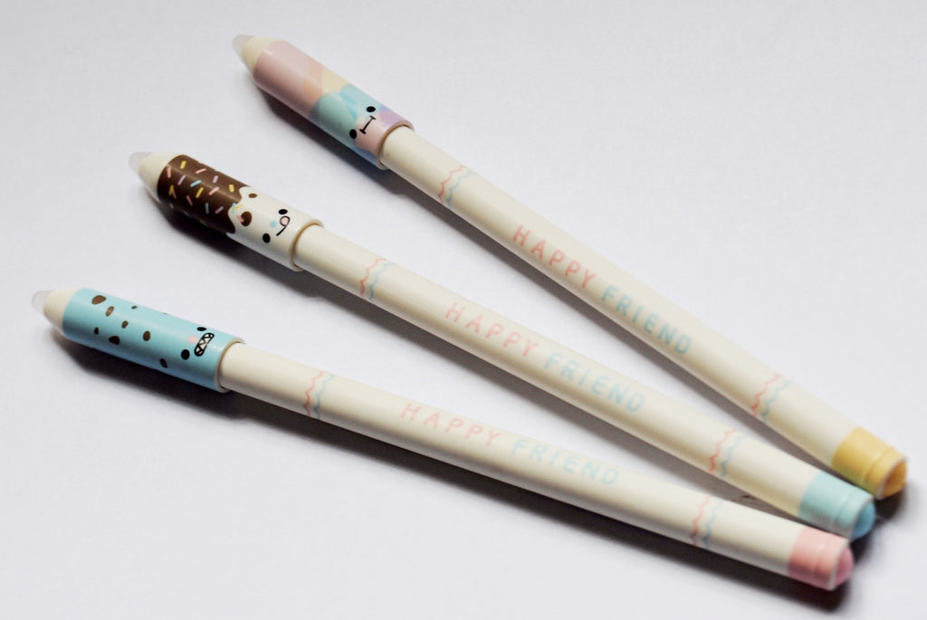 Kawaii pencil-top fineliner erasable gel pen – Cute Delight