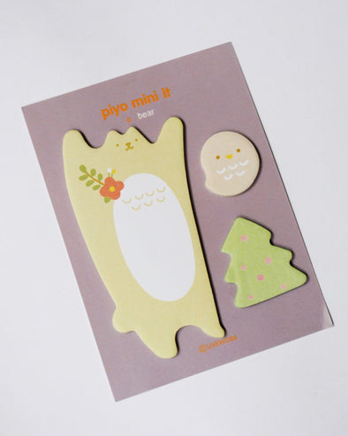 Furry friends sticky page markers and memo note set – Cute Delight