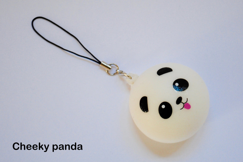 Kawaii scented panda pal squishy phone charm – Cute Delight