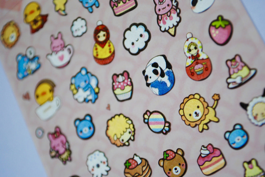 Kawaii friends cute seal stickers – Cute Delight